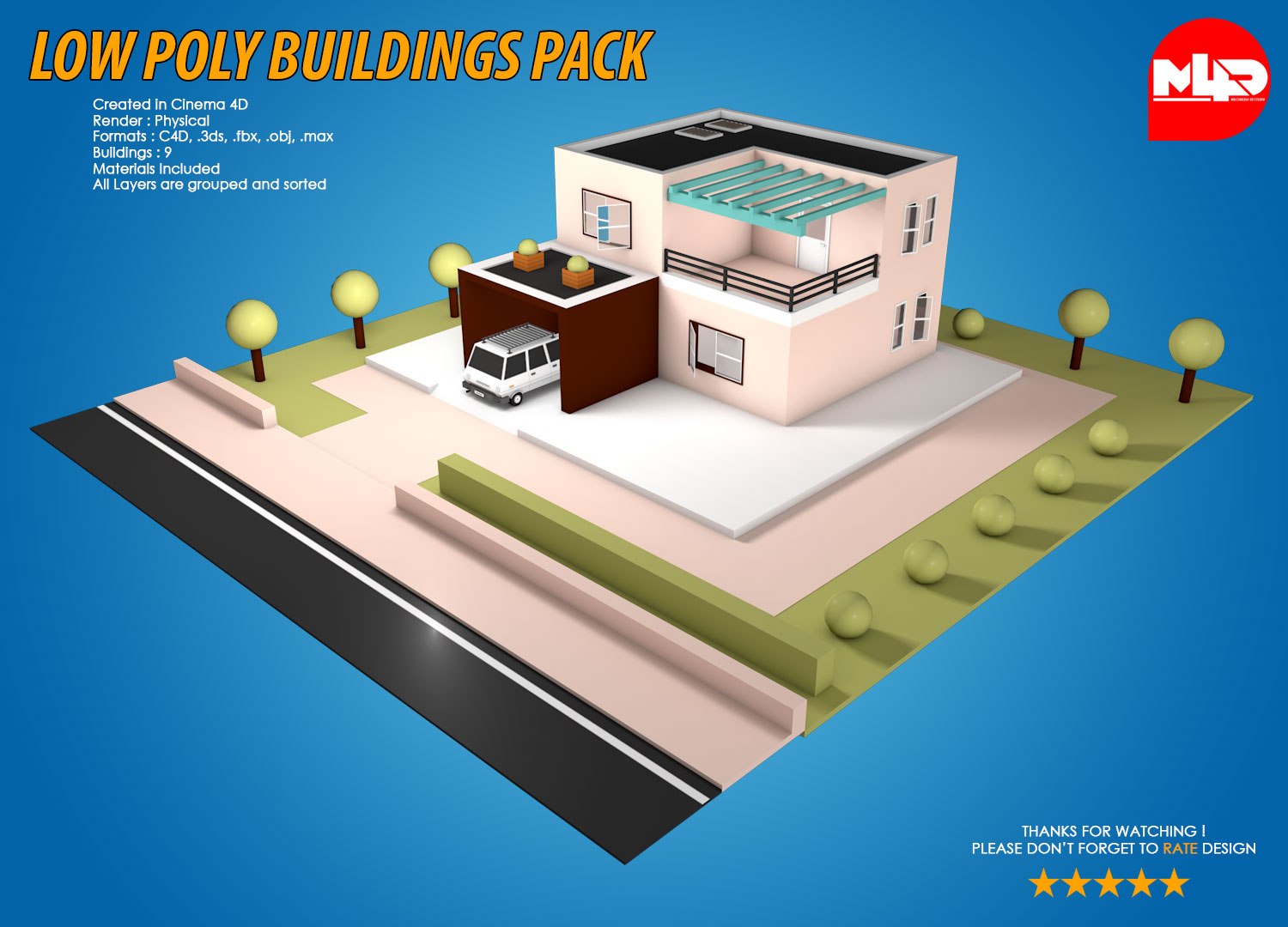 3D building pack model - TurboSquid 1243835