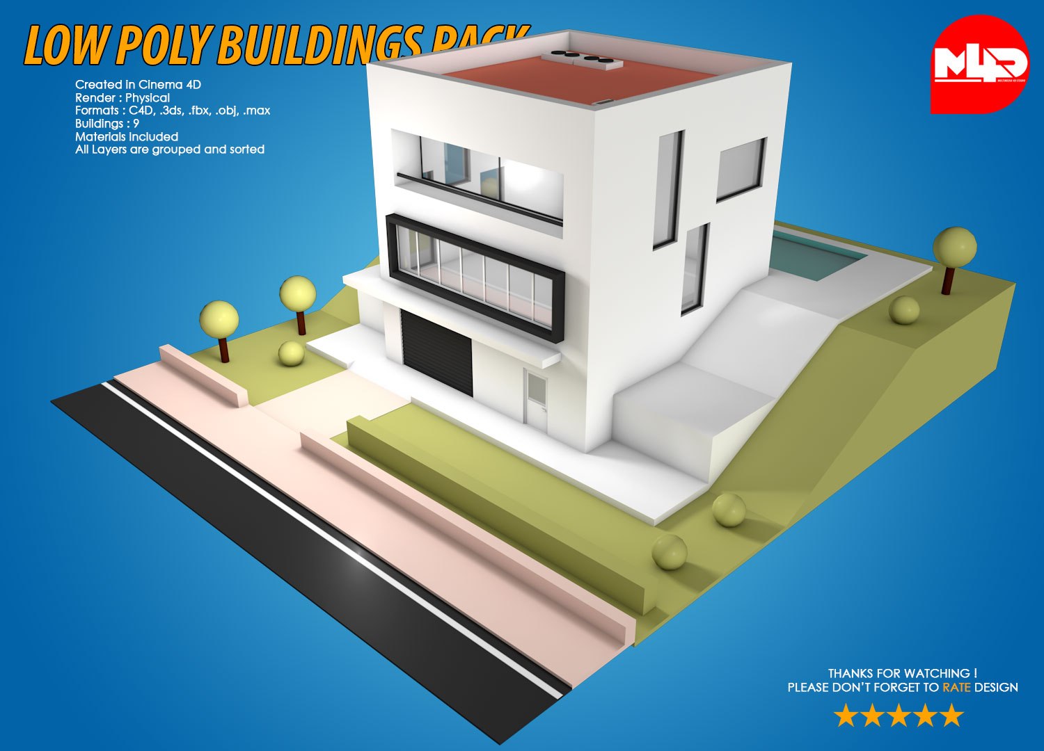 3D building pack model - TurboSquid 1243835