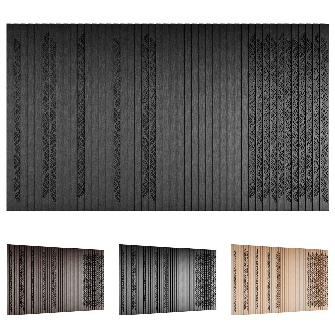 3D Model Ethno Rivne Wall Panels - TurboSquid 2197251