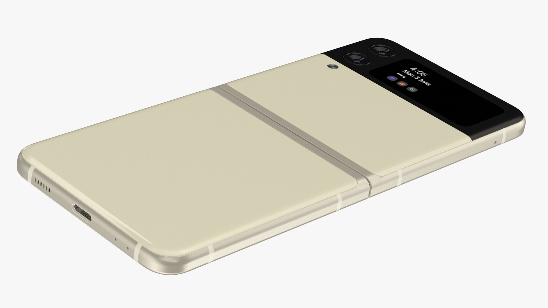 Samsung Galaxy Z Flip 3 Cream Model - TurboSquid 1772537