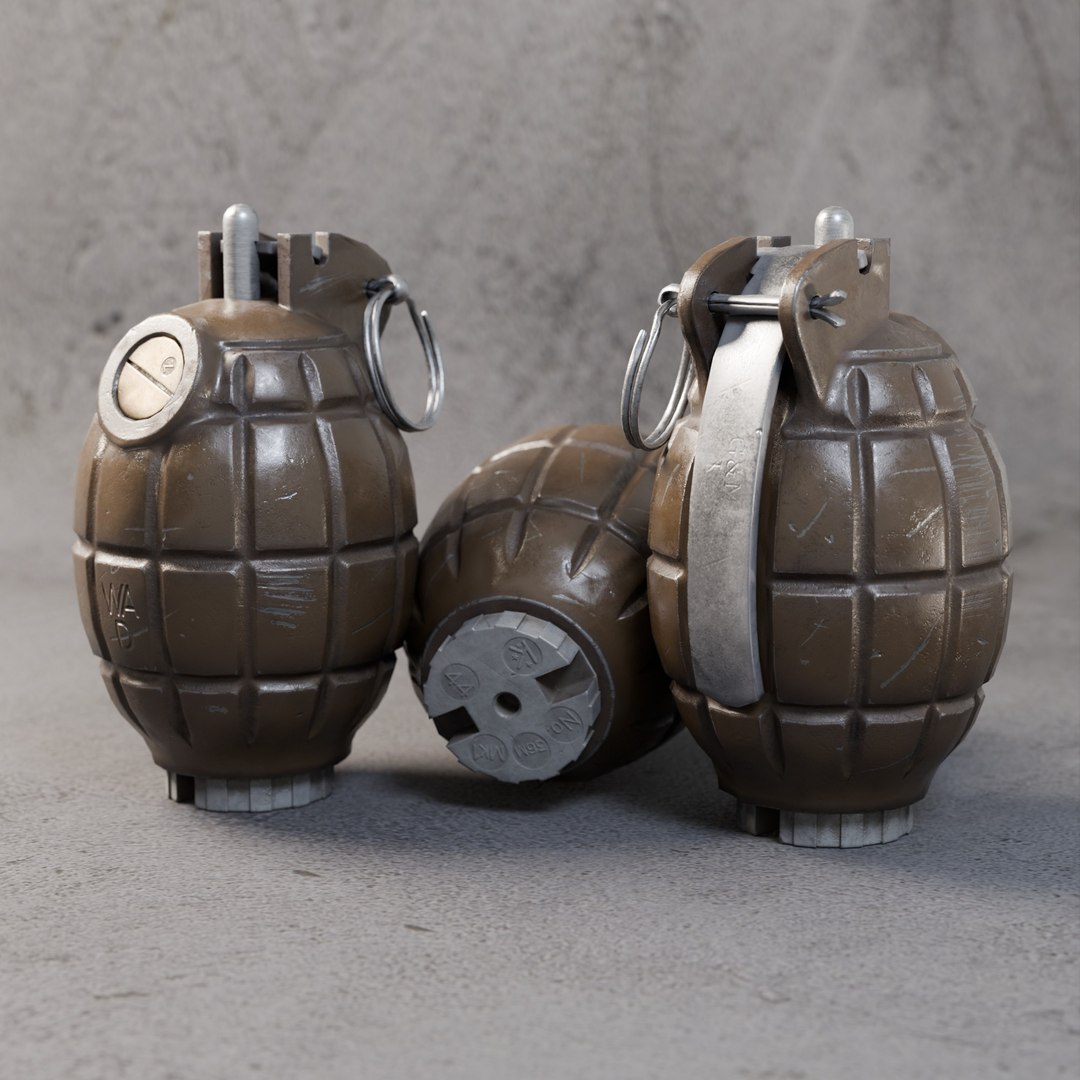 No36 Hand Grenade - Game And VFX-Ready 3D Model - TurboSquid 2215648