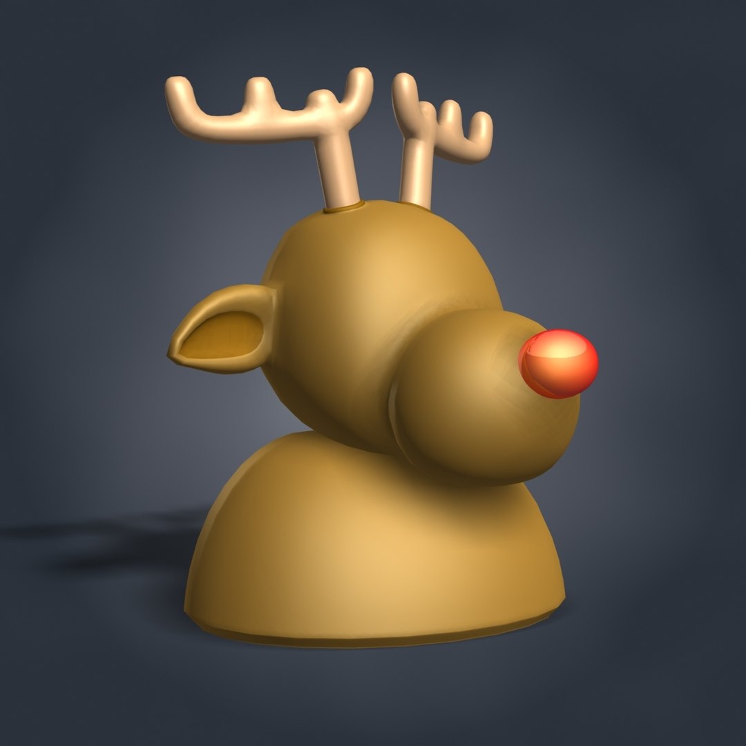Reindeer Rudolf Statue Figure Max