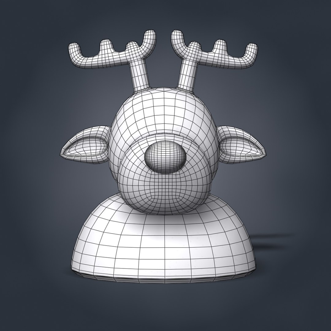 Reindeer Rudolf Statue Figure Max