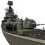 Missile Cruiser Moskva Warship 3d Model