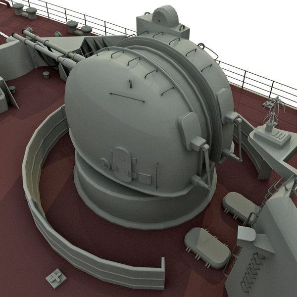 missile cruiser moskva warship 3d model