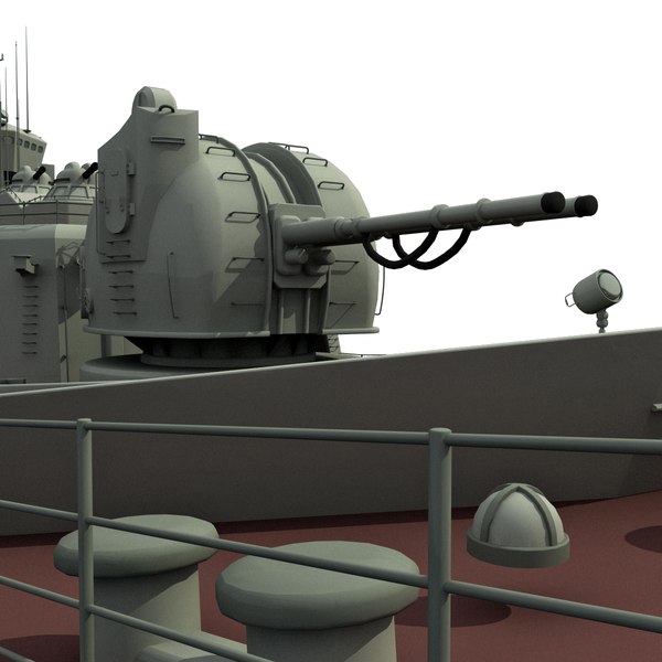 missile cruiser moskva warship 3d model