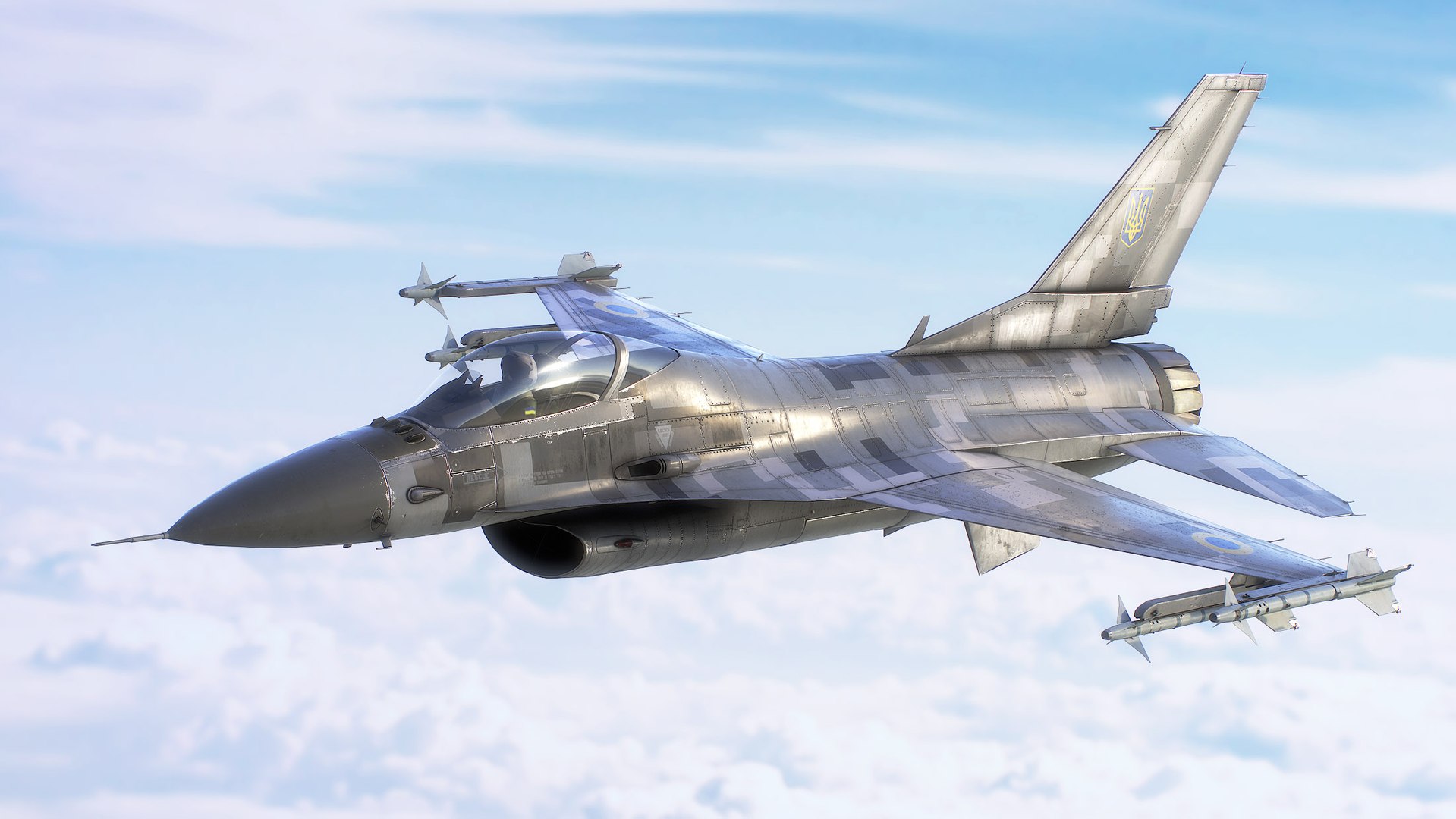 F-16 Fighting Falcon Game Ready 3D - TurboSquid 2100343