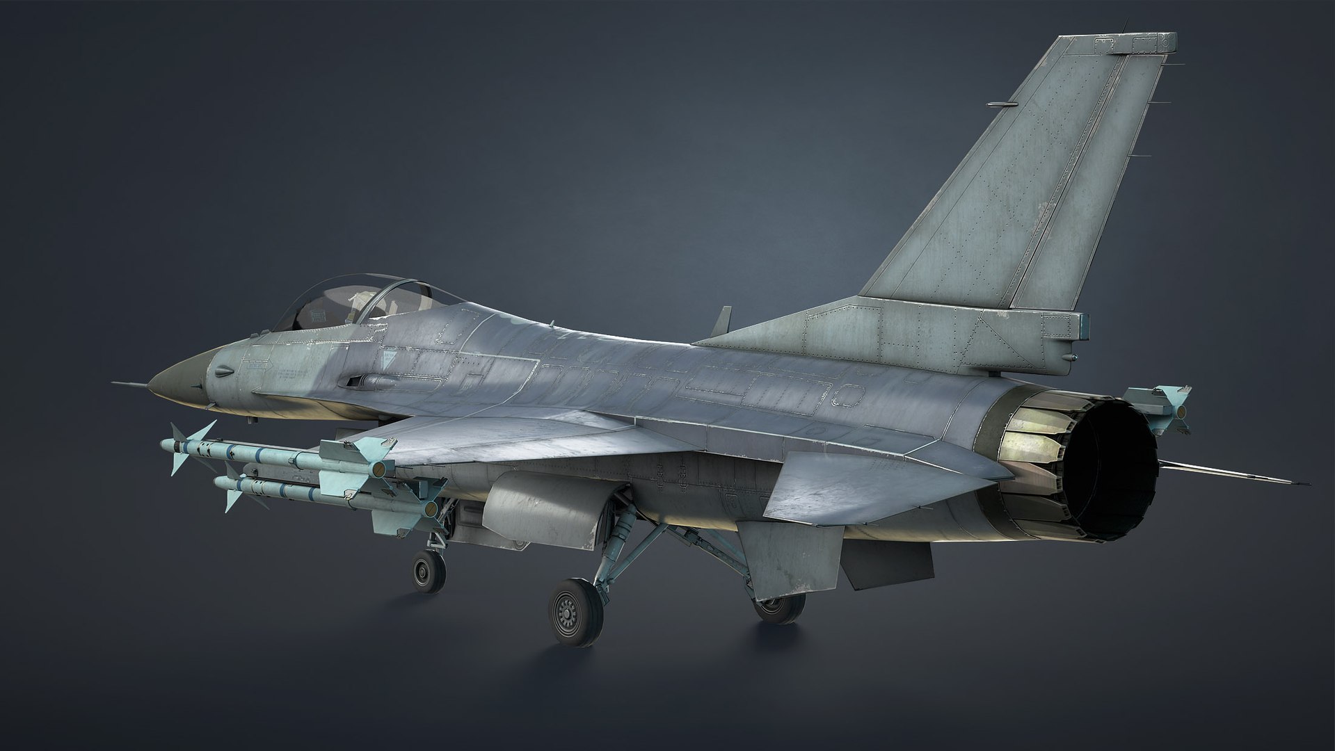F-16 Fighting Falcon Game Ready 3D - TurboSquid 2100343