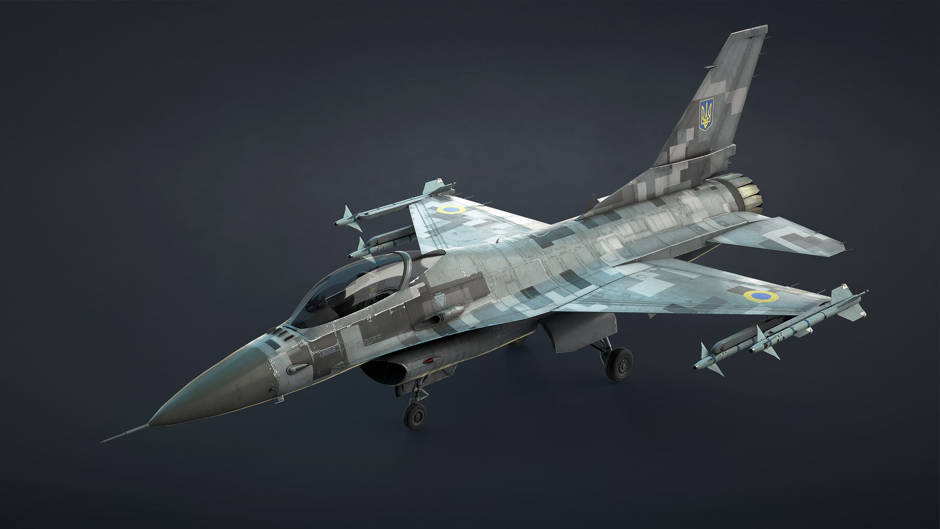 F-16 Fighting Falcon Game Ready 3D - TurboSquid 2100343