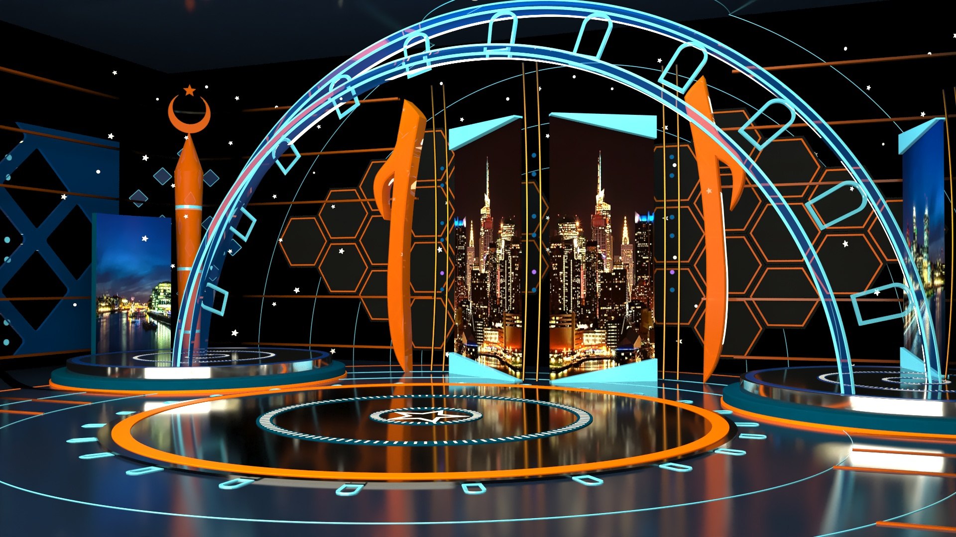 Tv Studio Competition Design 3D Model - TurboSquid 1788014