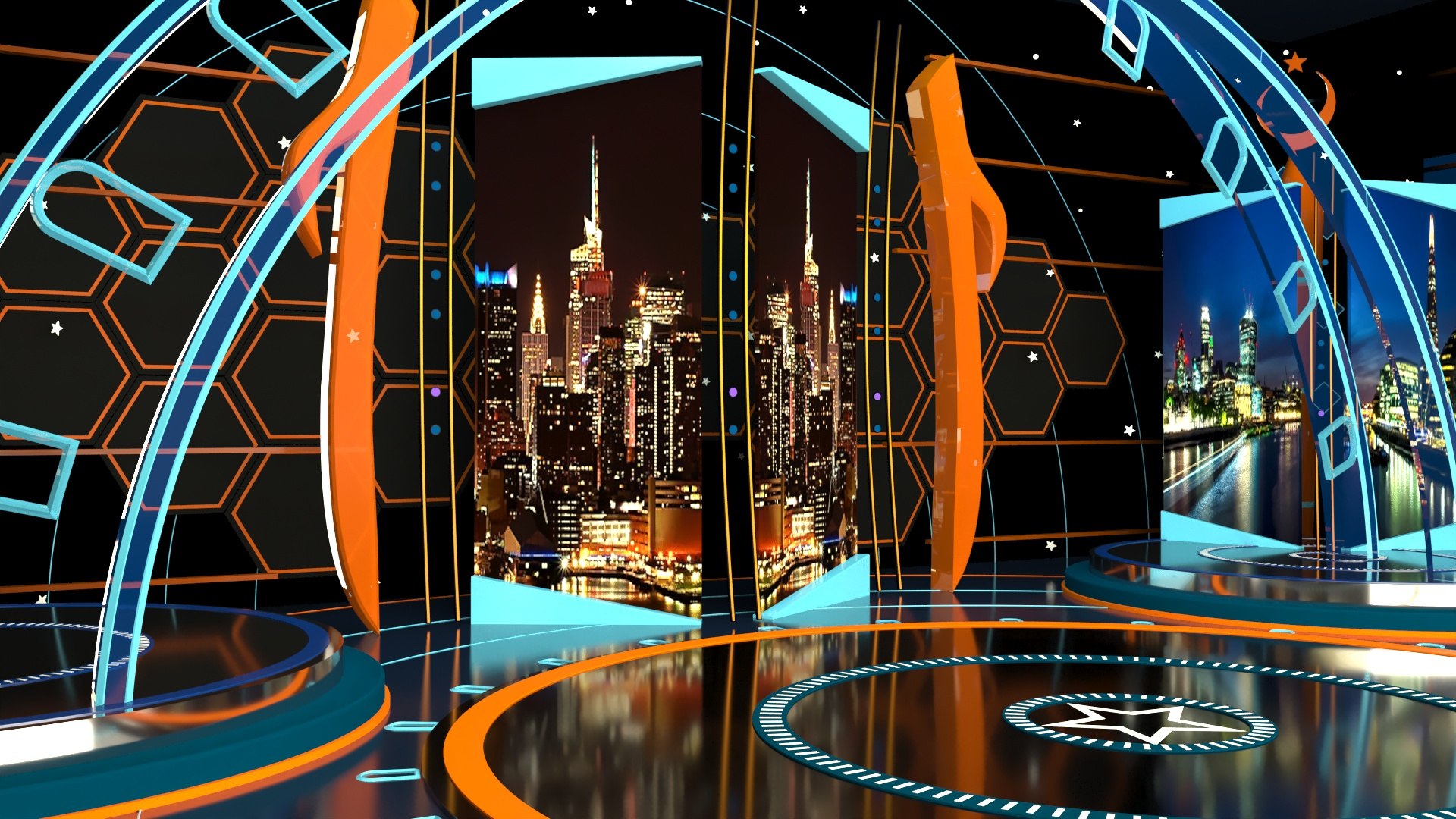 Tv Studio Competition Design 3D Model - TurboSquid 1788014