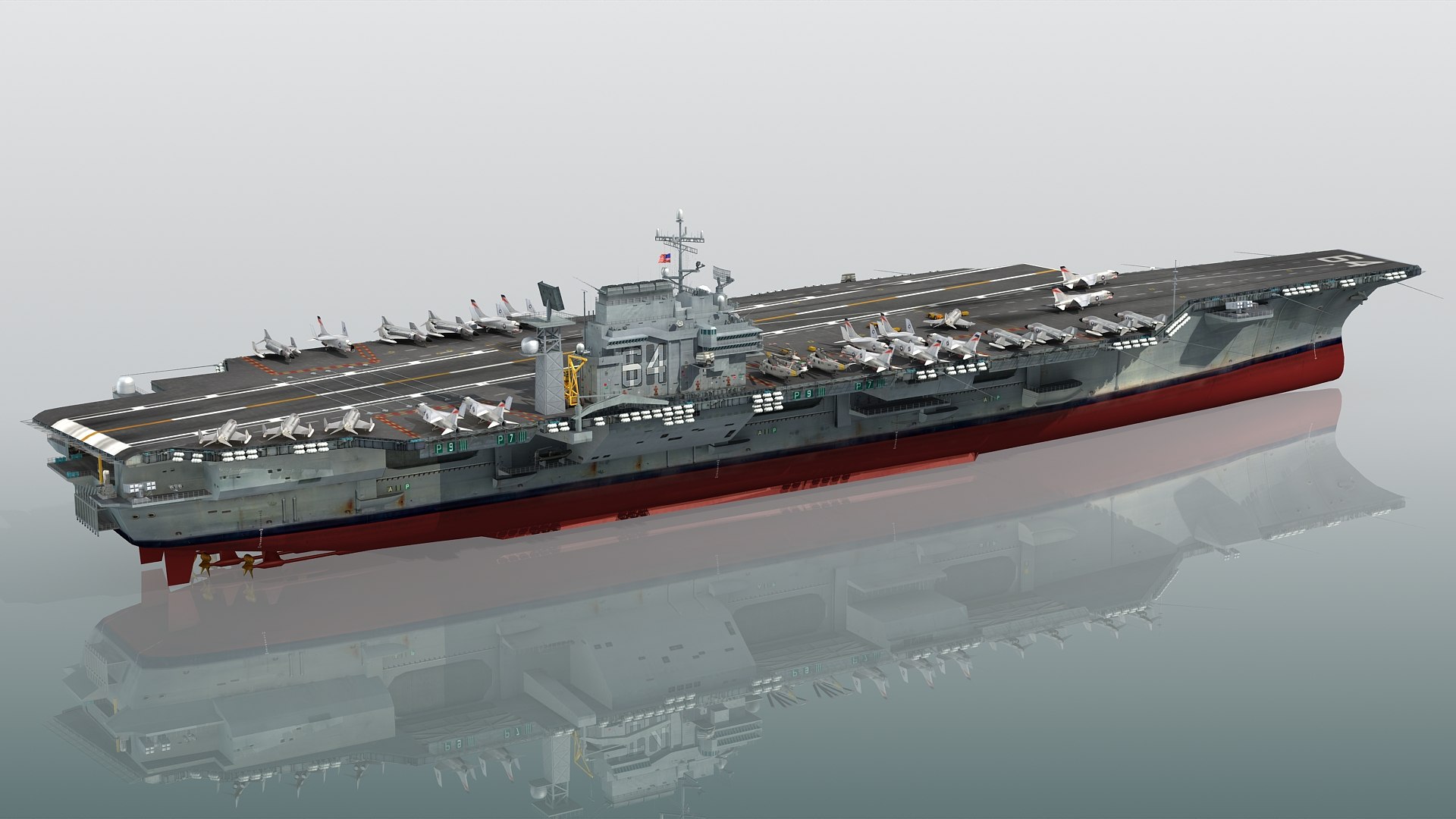 3D USS Constellation CV-64 Kitty Hawk-class model - TurboSquid 2066493