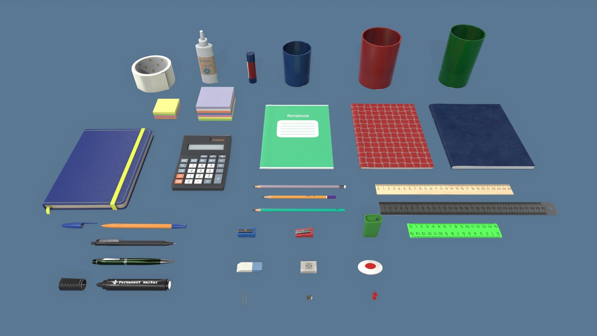 Stationery 3D Model - TurboSquid 1820512
