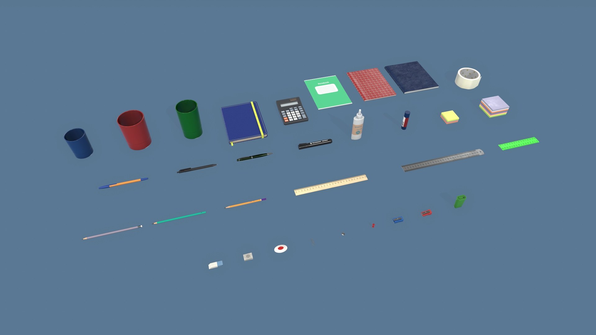 Stationery 3D Model - TurboSquid 1820512