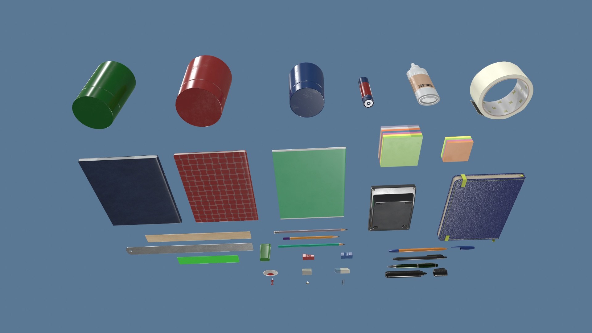 Stationery 3D Model - TurboSquid 1820512