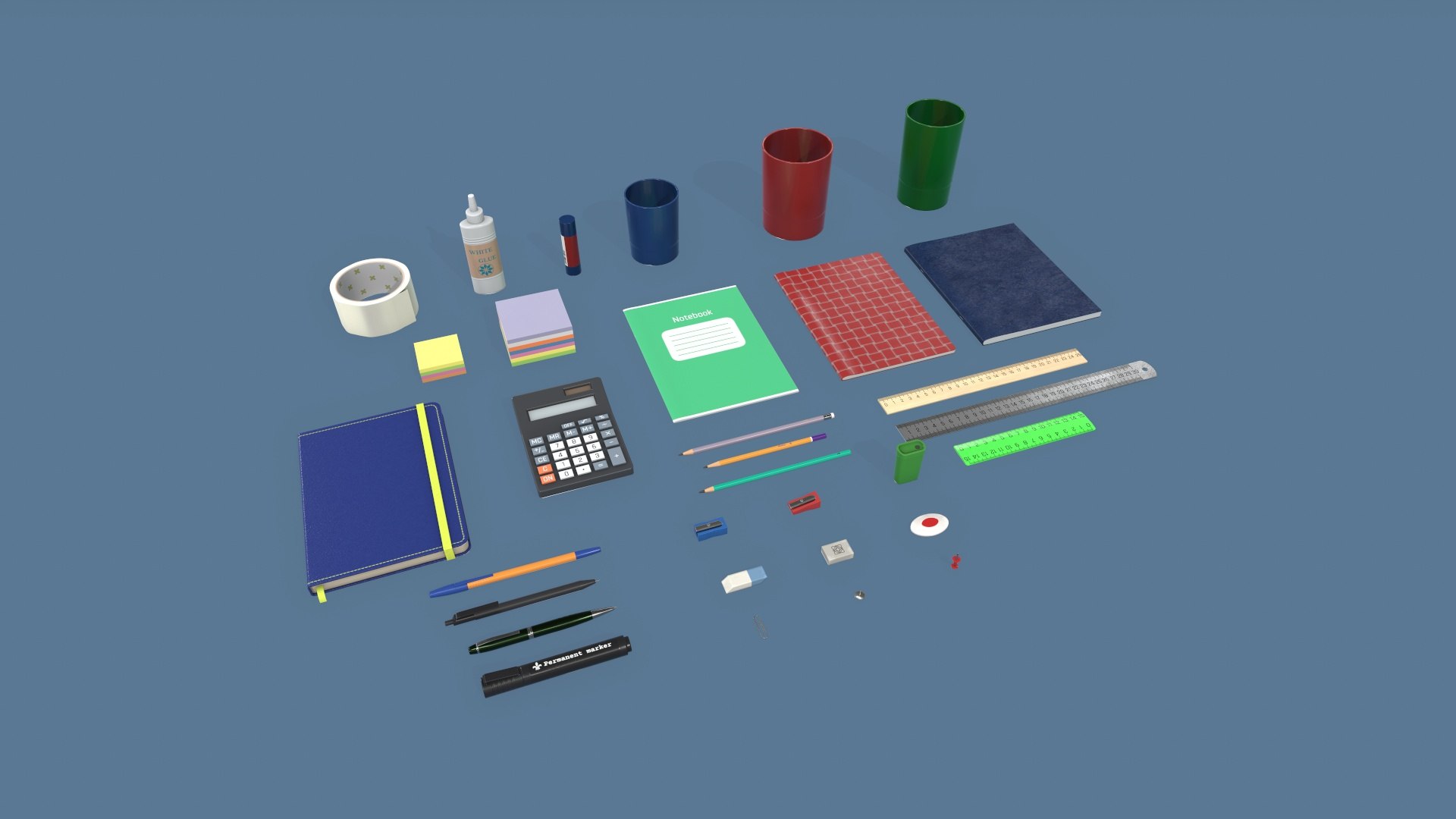 Stationery 3D Model - TurboSquid 1820512