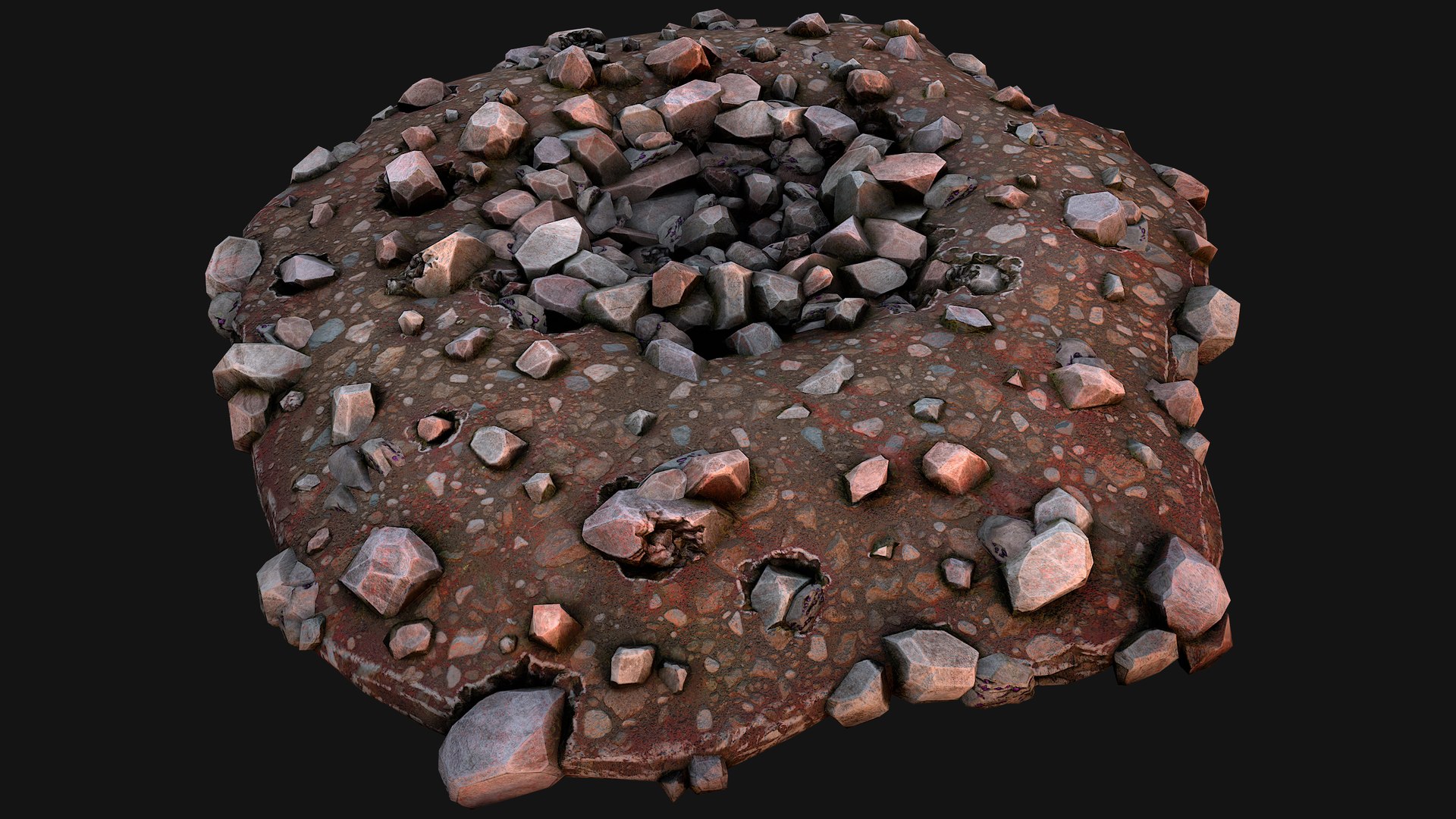 3D Gemstone Ore Deposits Mine Environment - TurboSquid 2351504