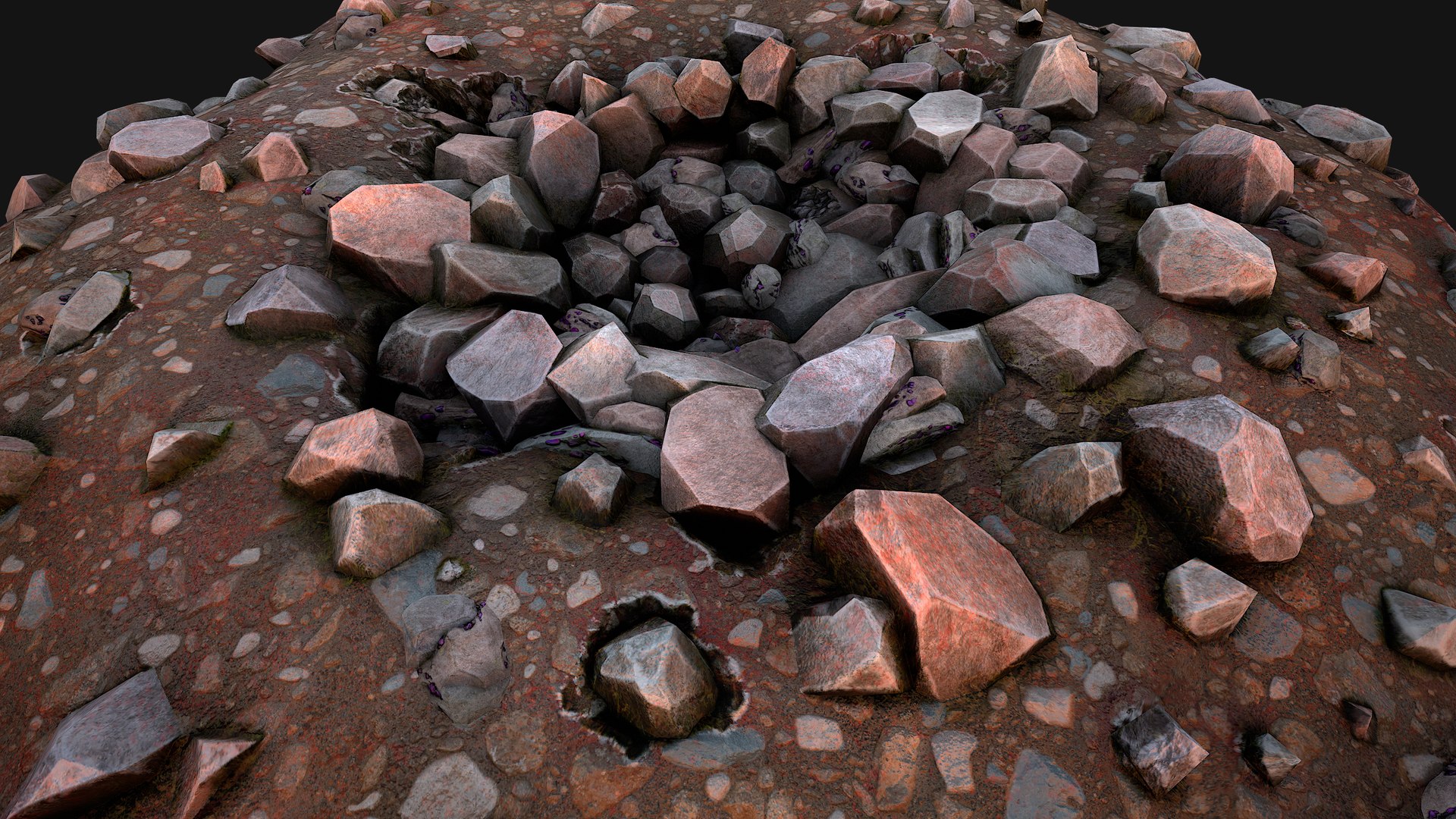 3D Gemstone Ore Deposits Mine Environment - TurboSquid 2351504