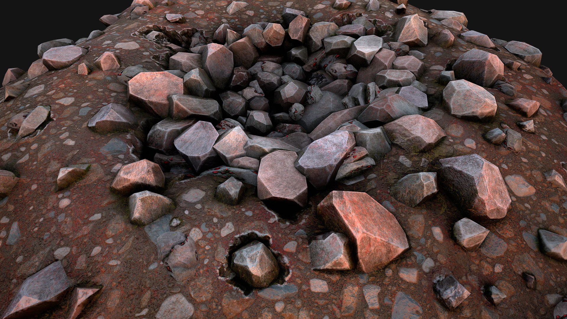 3D Gemstone Ore Deposits Mine Environment - TurboSquid 2351504