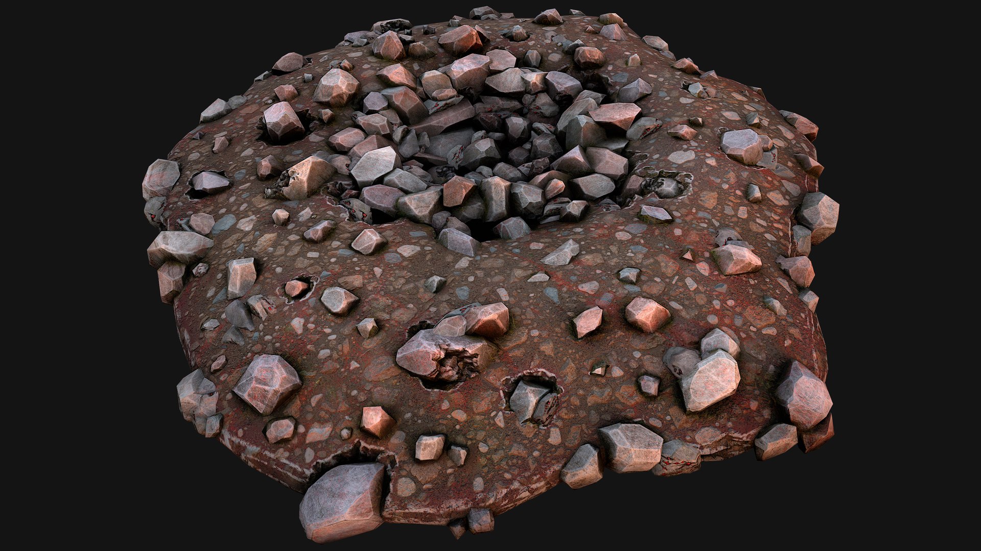 3D Gemstone Ore Deposits Mine Environment - TurboSquid 2351504