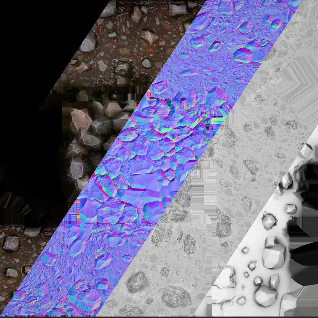 3D Gemstone Ore Deposits Mine Environment - TurboSquid 2351504