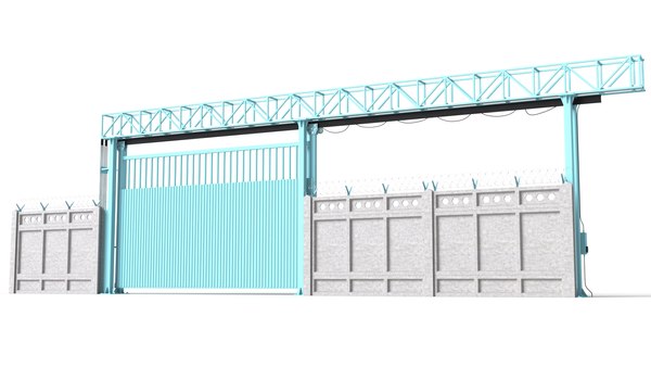 3D model Industrial Gates 2 - TurboSquid 1748632