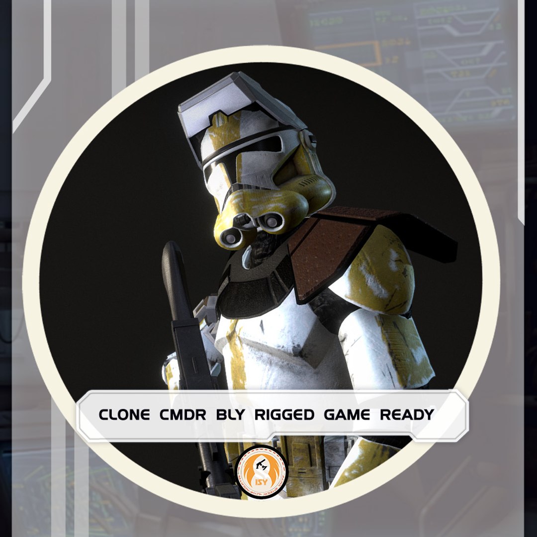 Clone Commander Bly 3D Model - TurboSquid 2391620