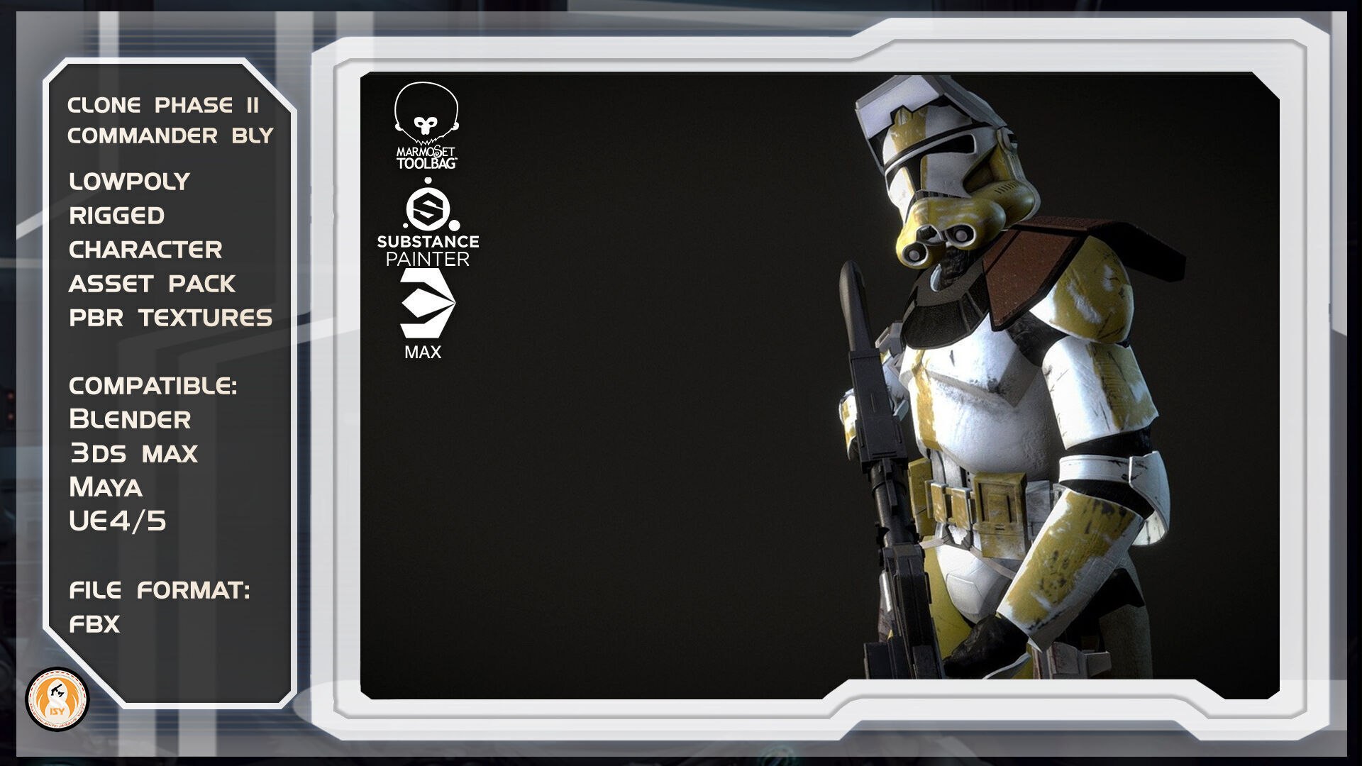 Clone Commander Bly 3D Model - TurboSquid 2391620