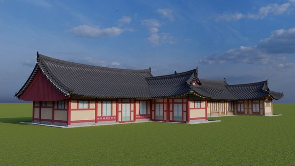 コリアハウス韓屋LタイプD3Dモデル - TurboSquid 2019926