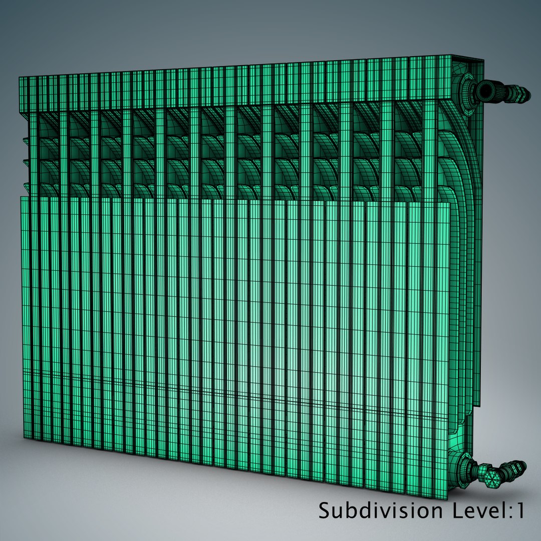 3d model modern radiator