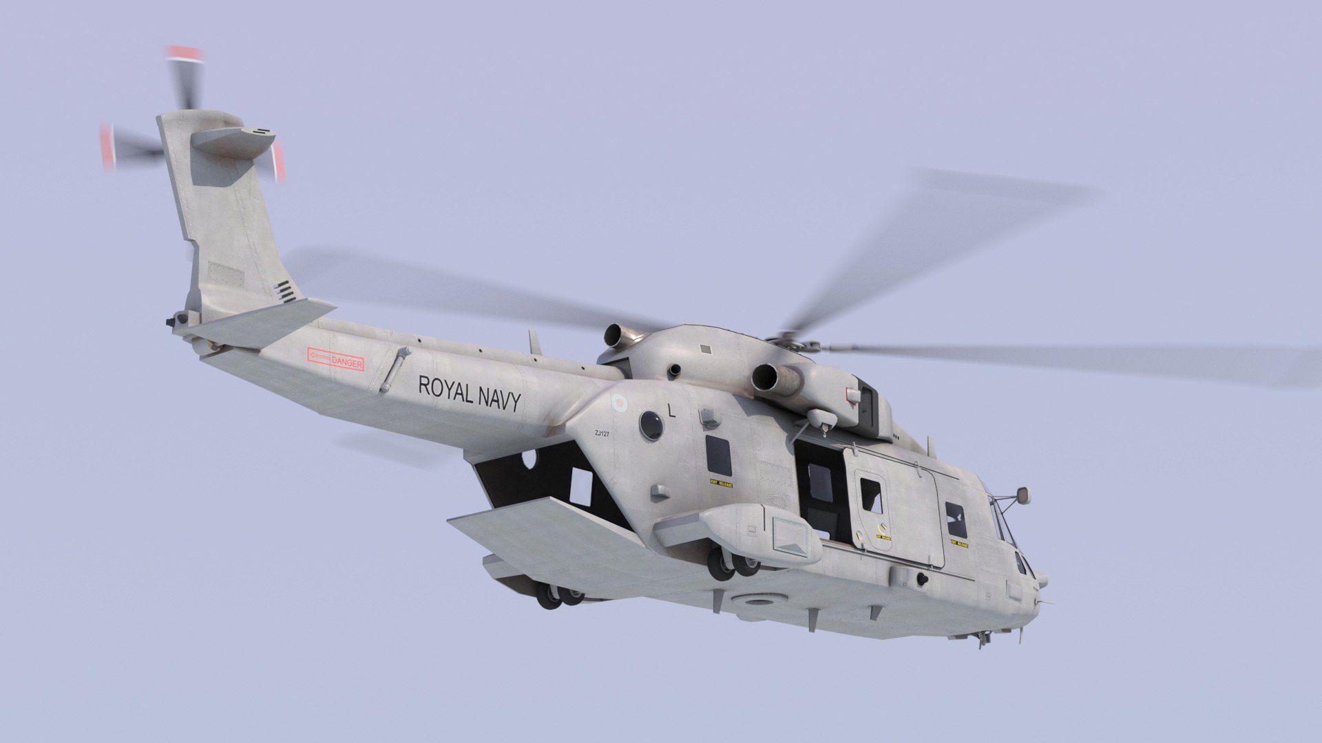 Merlin Hc4 3D Model - TurboSquid 1583689