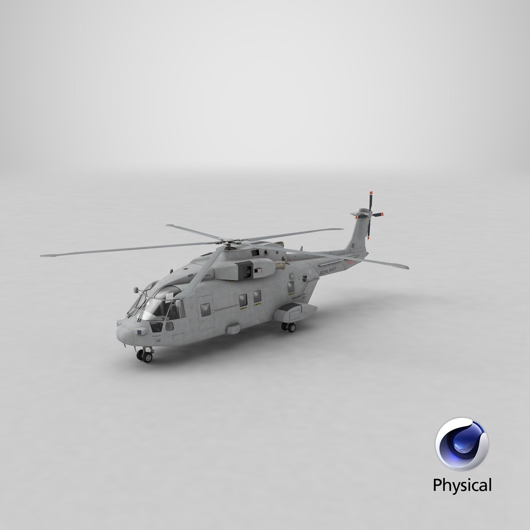 Merlin hc4 3D model - TurboSquid 1583689
