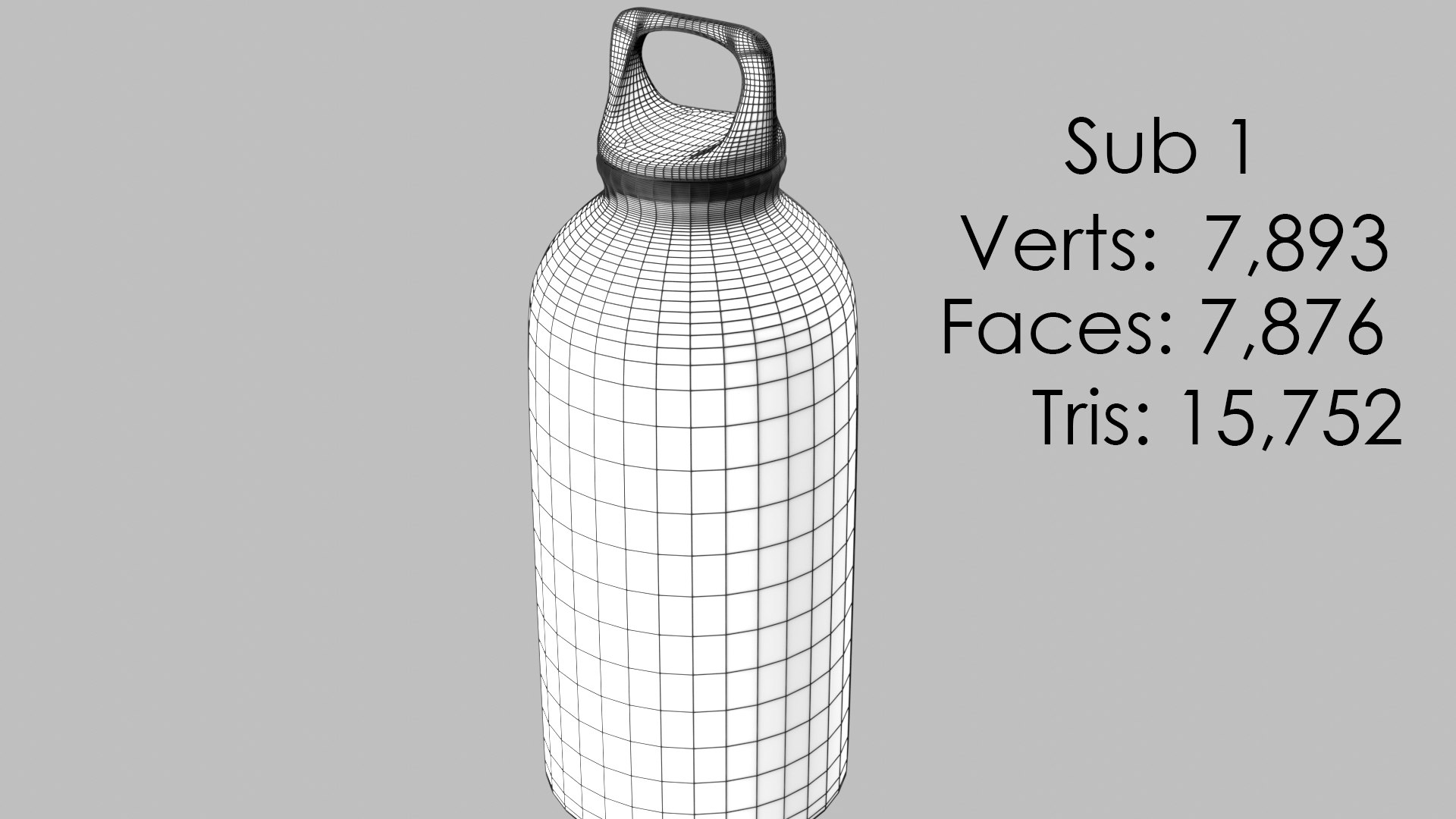 3D Light Blue Flask Model - TurboSquid 1784284
