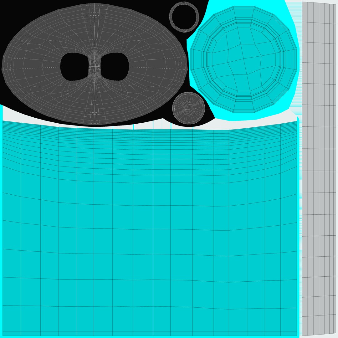 3D Light Blue Flask Model - TurboSquid 1784284