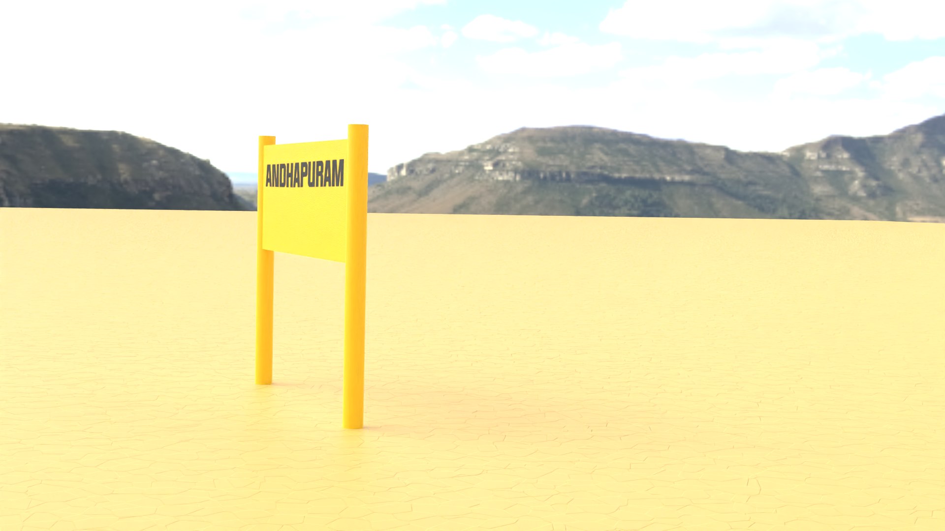 3D Name Sign Board - TurboSquid 2043640