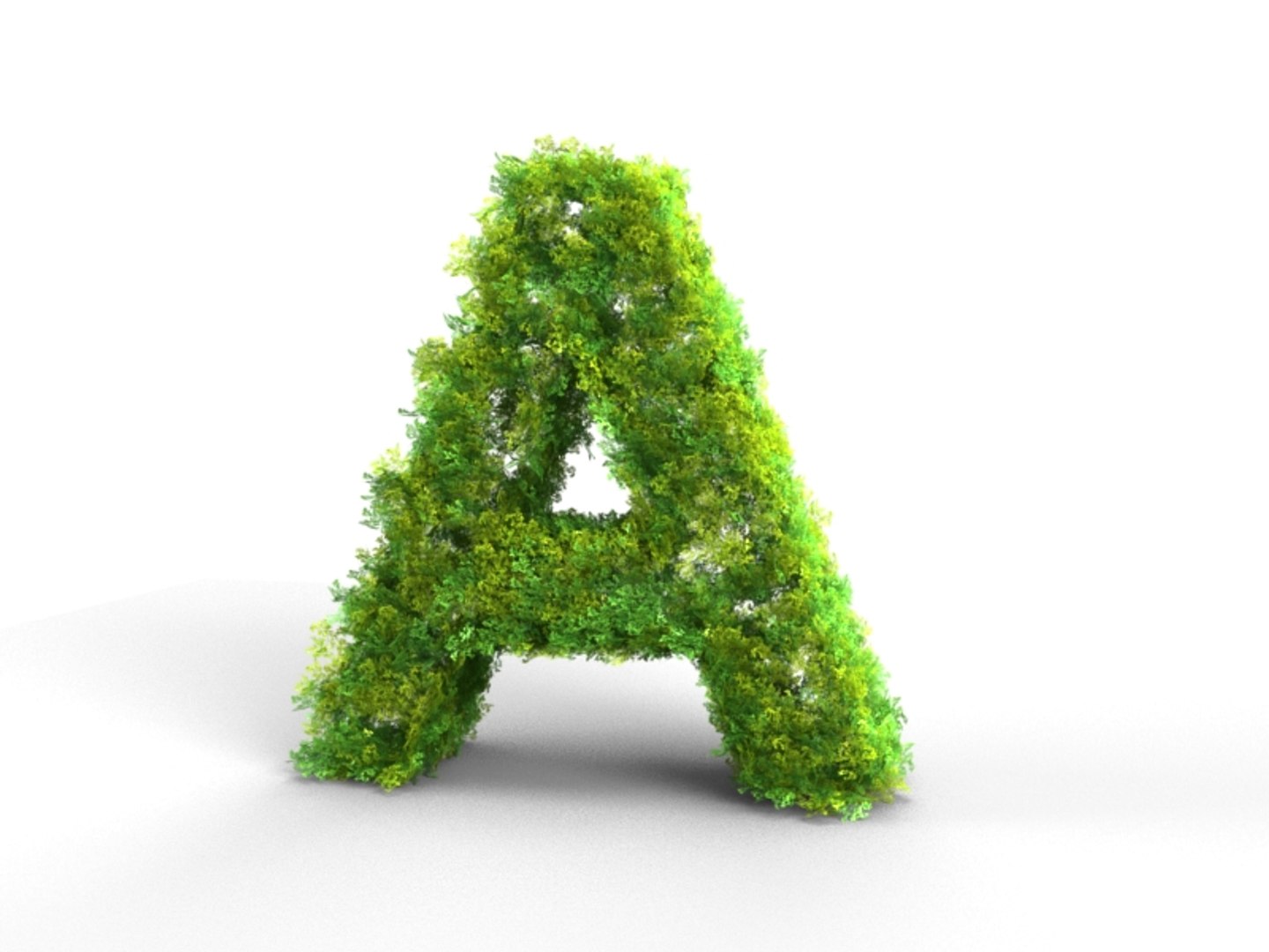 3ds Letter Alphabet Bush