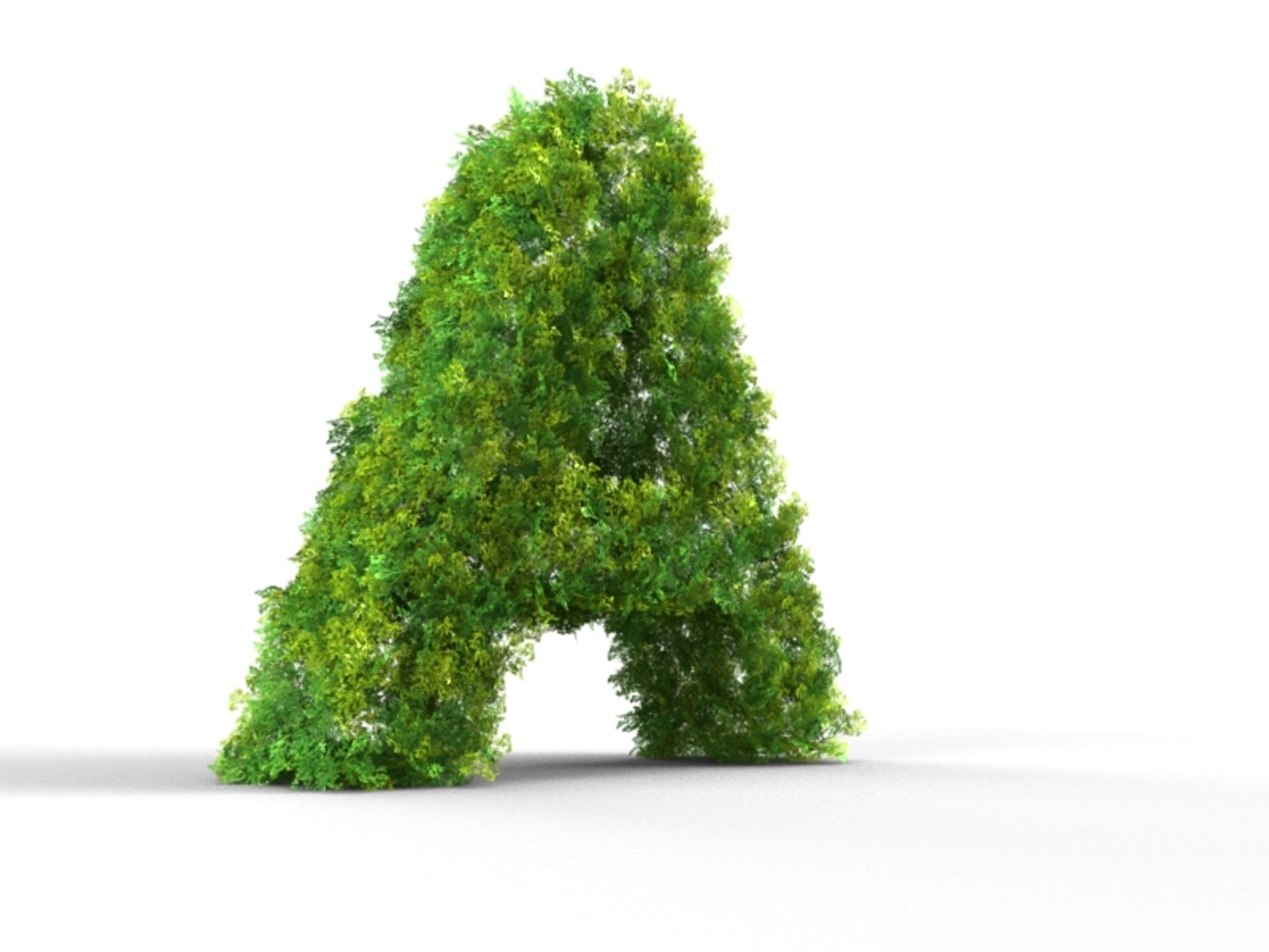 3ds Letter Alphabet Bush