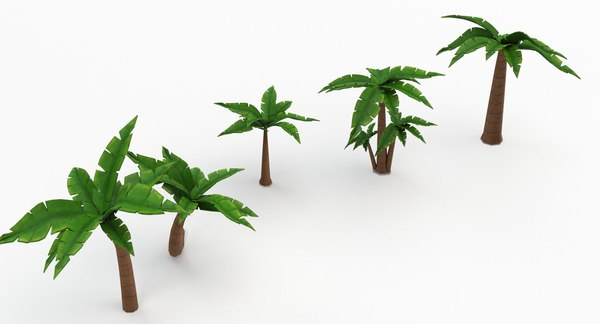 Cartoon palm tree v2 3D model - TurboSquid 1237316