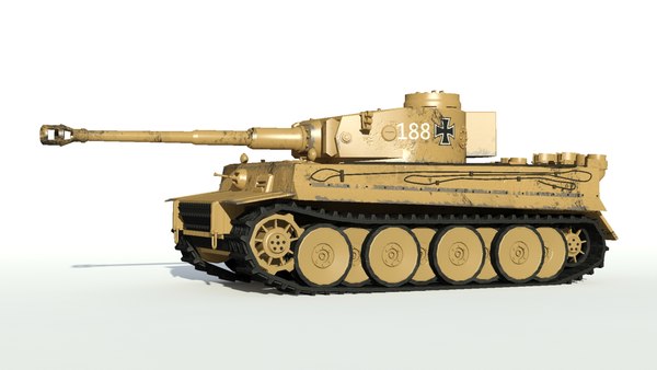 3D tiger tank model - TurboSquid 1472929