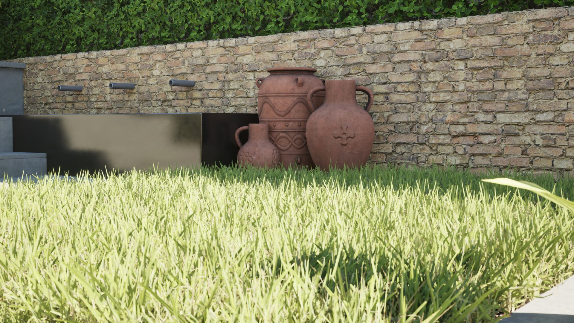 High-Quality Terraced Garden 3D Model - TurboSquid 2129807