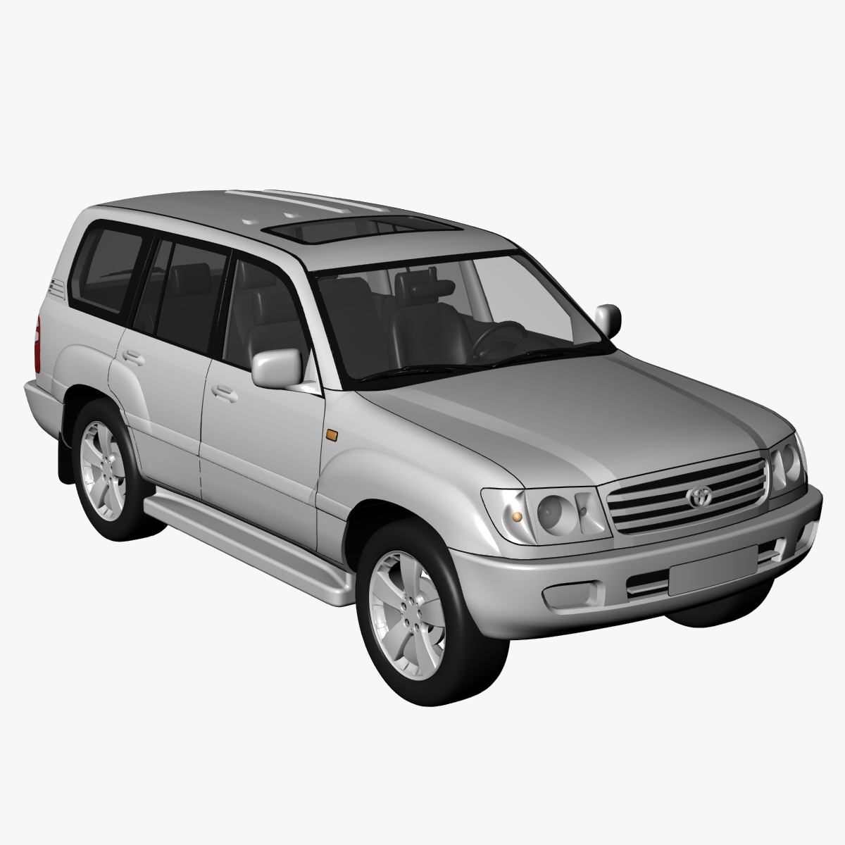 toyota land cruiser 100 3d model
