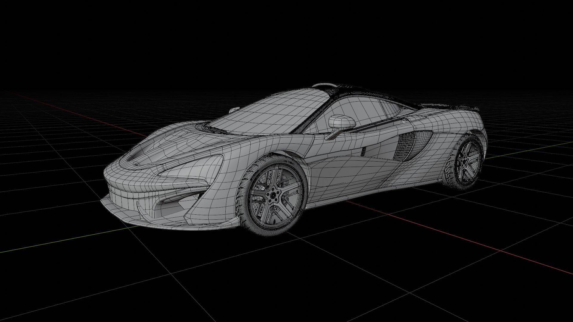 3D McLaren 570S Inspired Supercar Model - TurboSquid 2324378