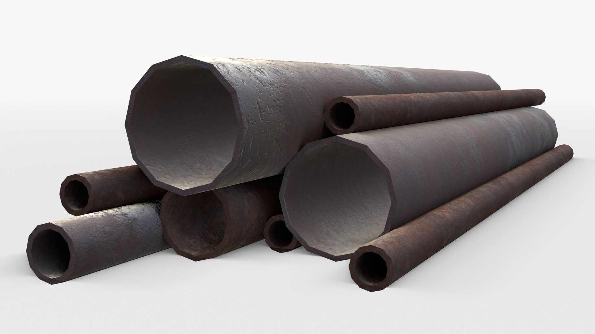 3D Assets Pipes Steel Industrial Model - TurboSquid 1486417