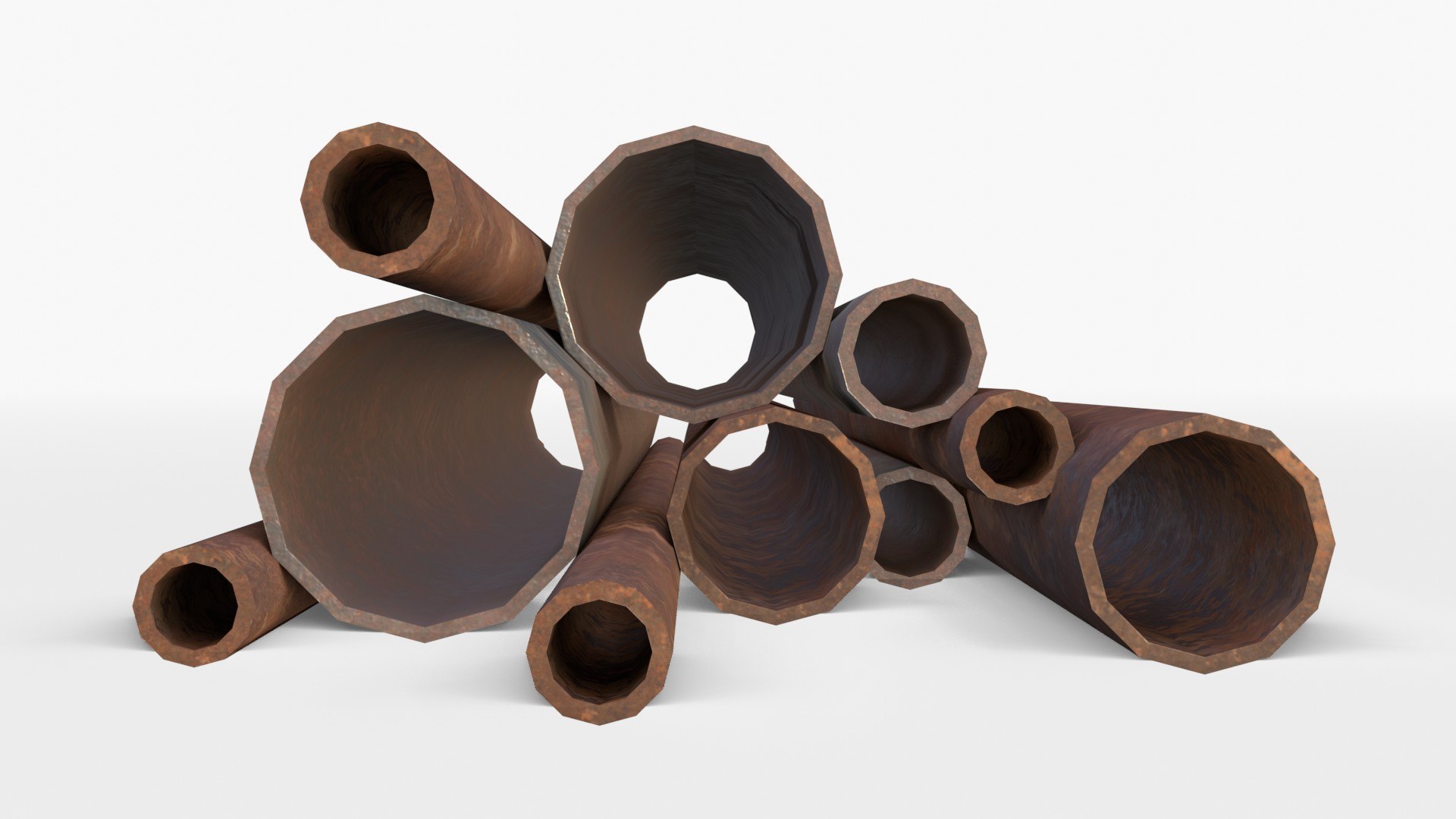 3D Assets Pipes Steel Industrial Model - TurboSquid 1486417