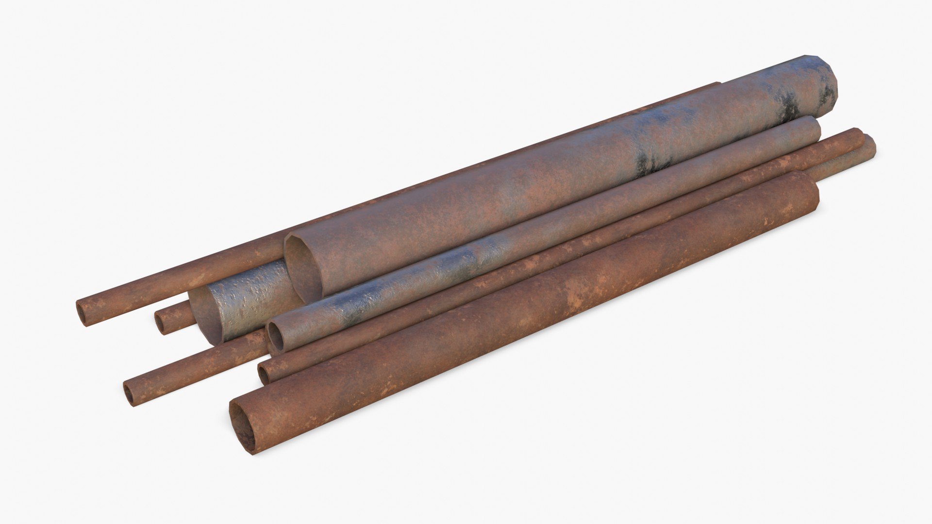 3D Assets Pipes Steel Industrial Model - TurboSquid 1486417