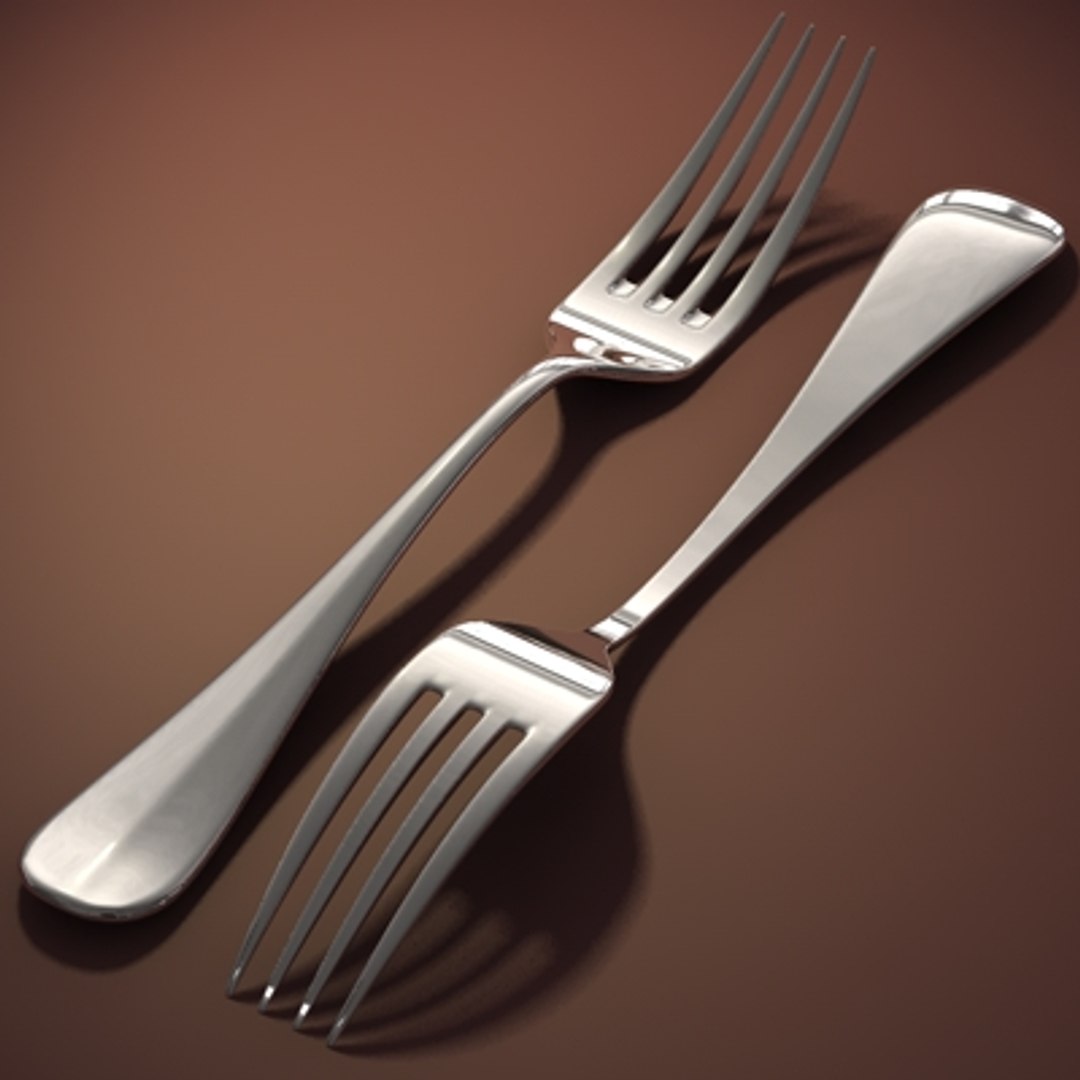 3d model fork