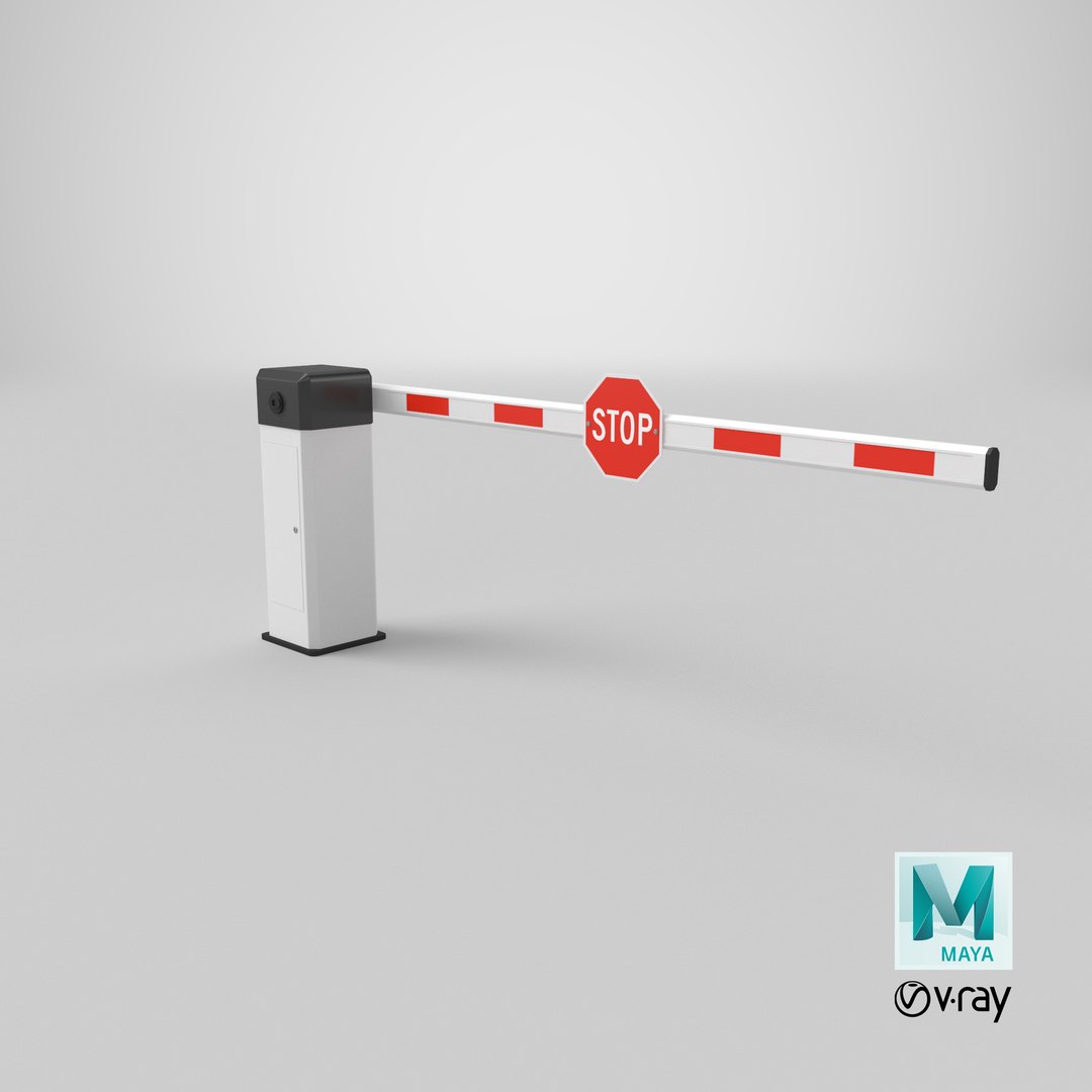 Car Barrier Gate 02 3D - TurboSquid 2042292