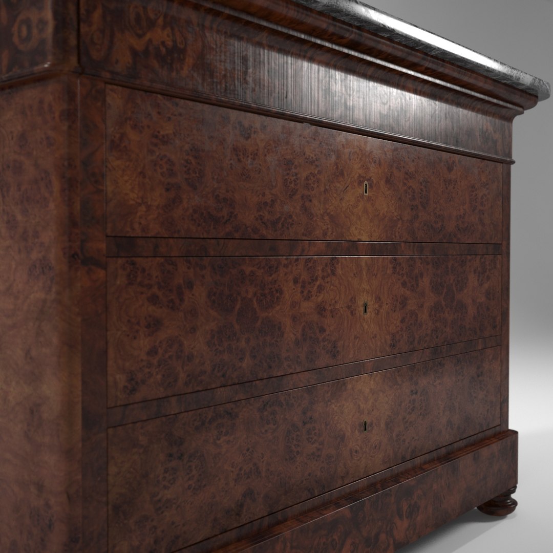 Louis Commode 3d Model