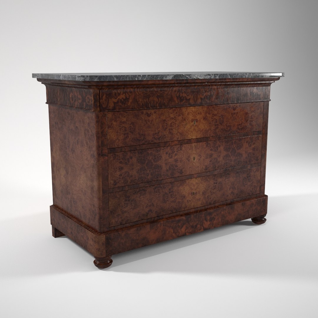 Louis Commode 3d Model