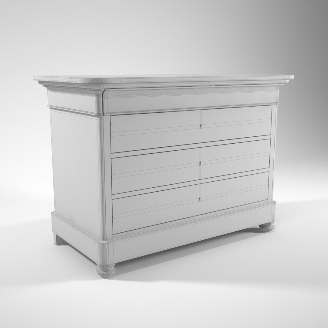Louis Commode 3d Model